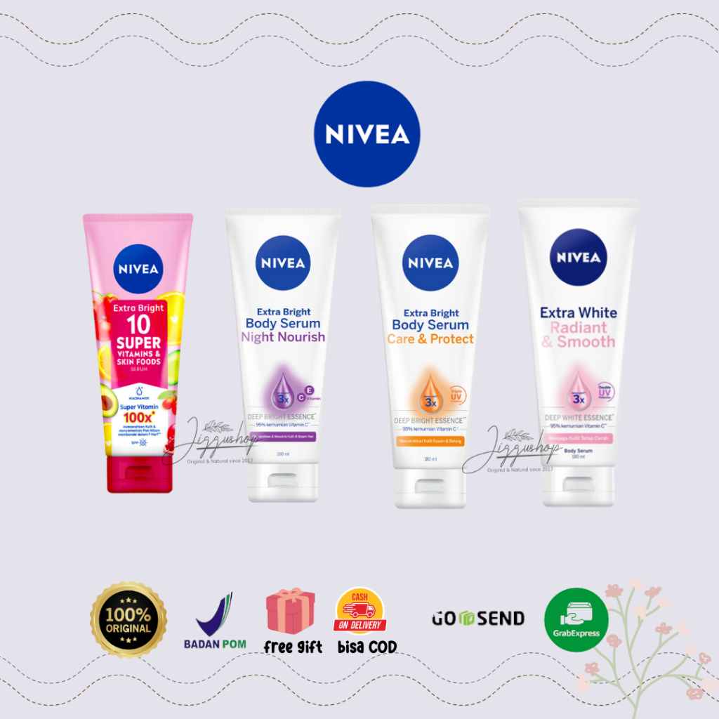 Jual Nivea Extra Bright 10 Super Vitamins and Skin Foods l NIVEA Extra ...