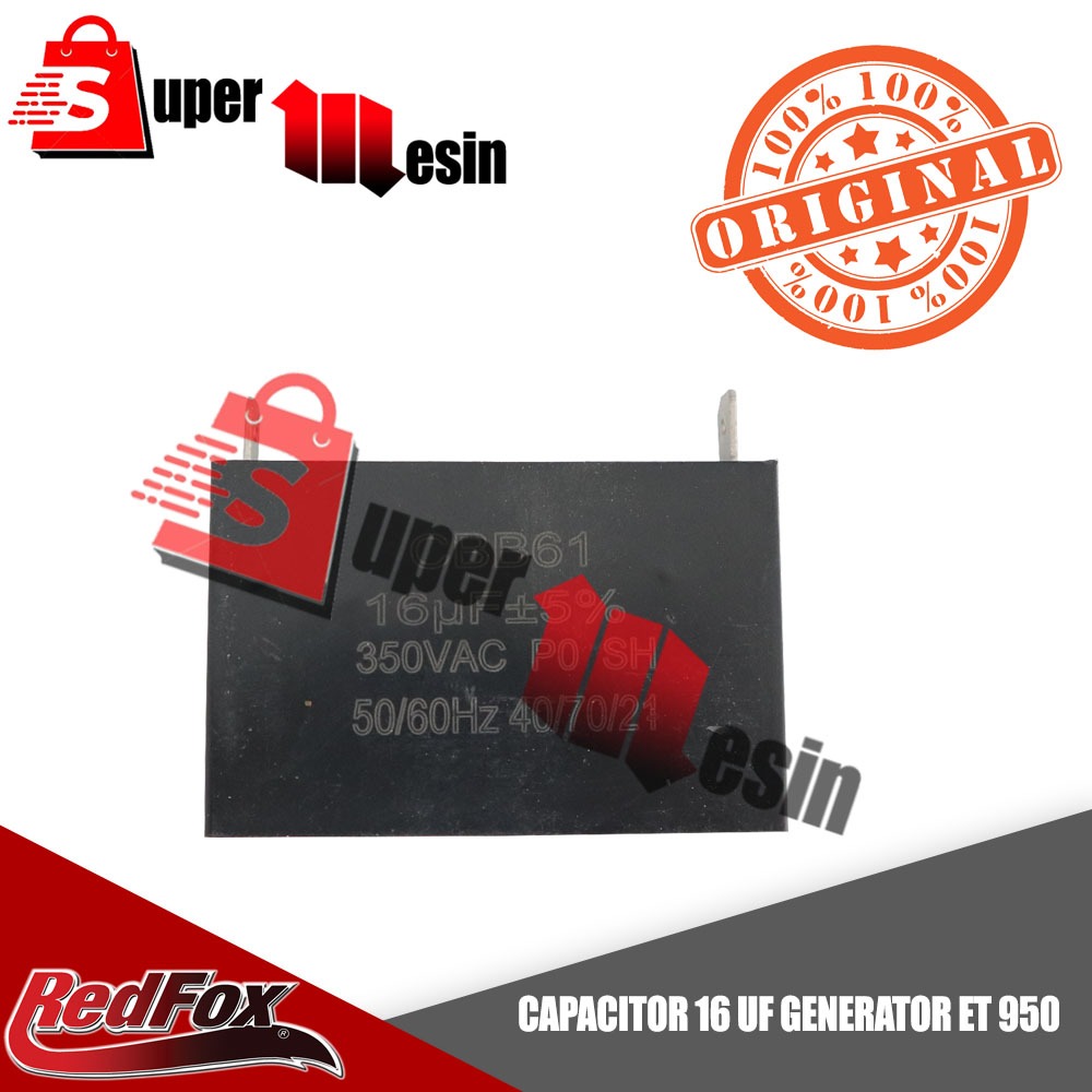 Jual Capacitor generator 2 tak kapasitor genset type ET 950 16UF ...