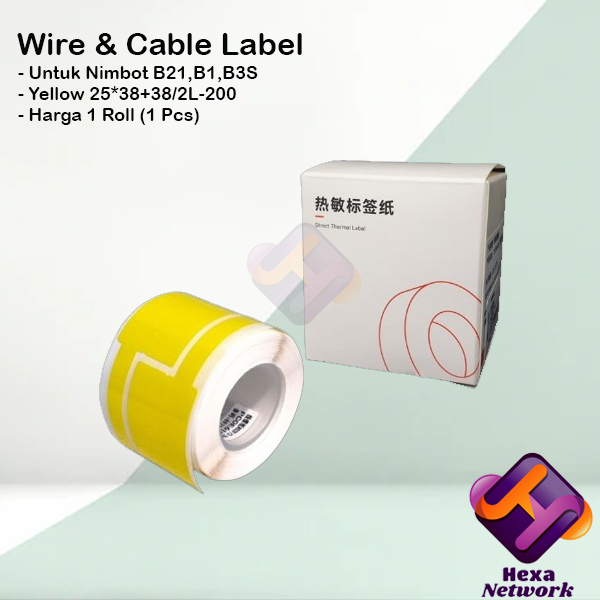 Jual Niimbot B1 B21 B3S | Label Stiker Cable Kabel LAN FO Sticker Maker ...