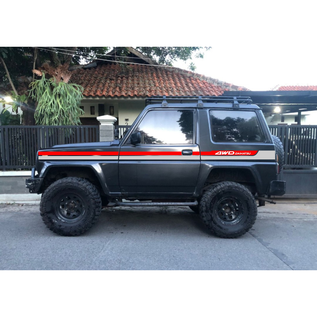 Jual cutting sticker striping mobil daihatsu taft custom | Shopee Indonesia