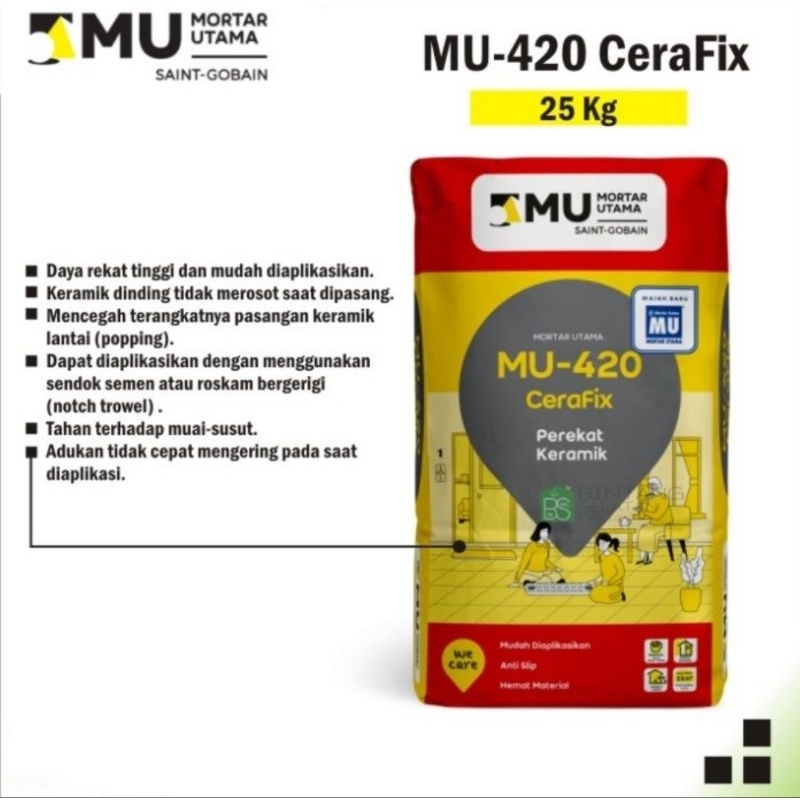 Jual SEMEN MU420 CERAFIX Perekat Keramik 25KG | Shopee Indonesia