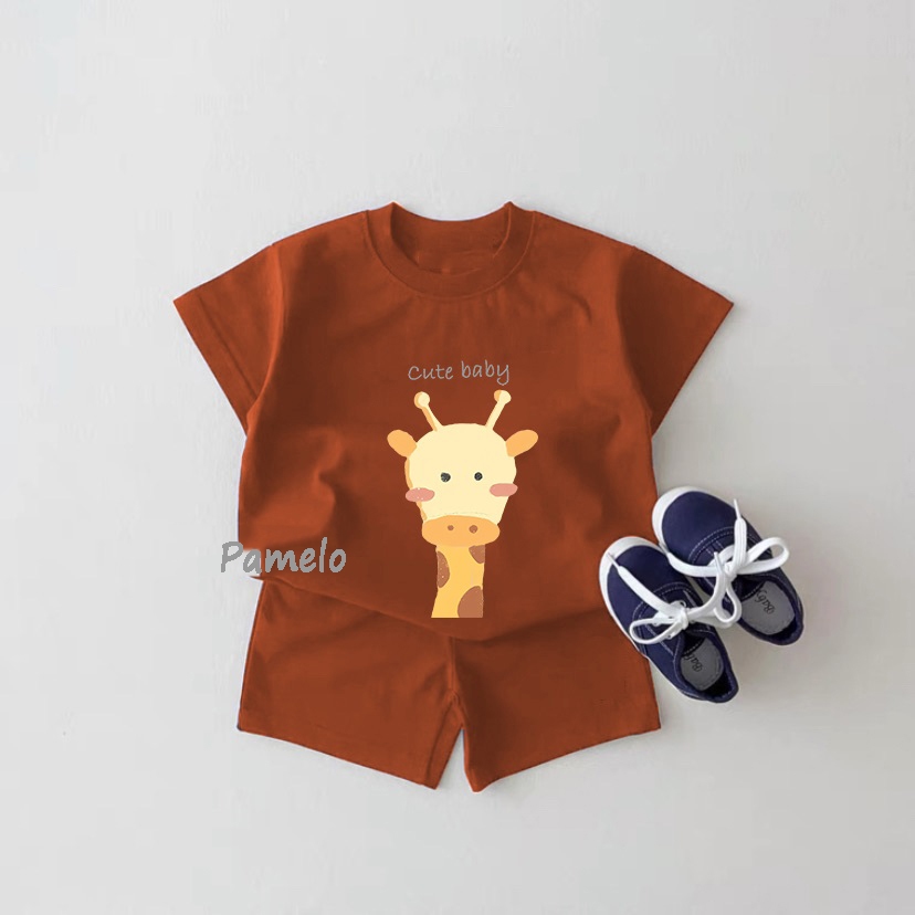 Jual Pamelo.id Set Anak Cute Jerapa / Fashion Anak / Stelan baju anak ...