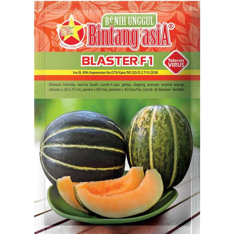 Jual Benih Blewah Blaster F1 15 Gram Cap Bintang asia Toleran Virus ...