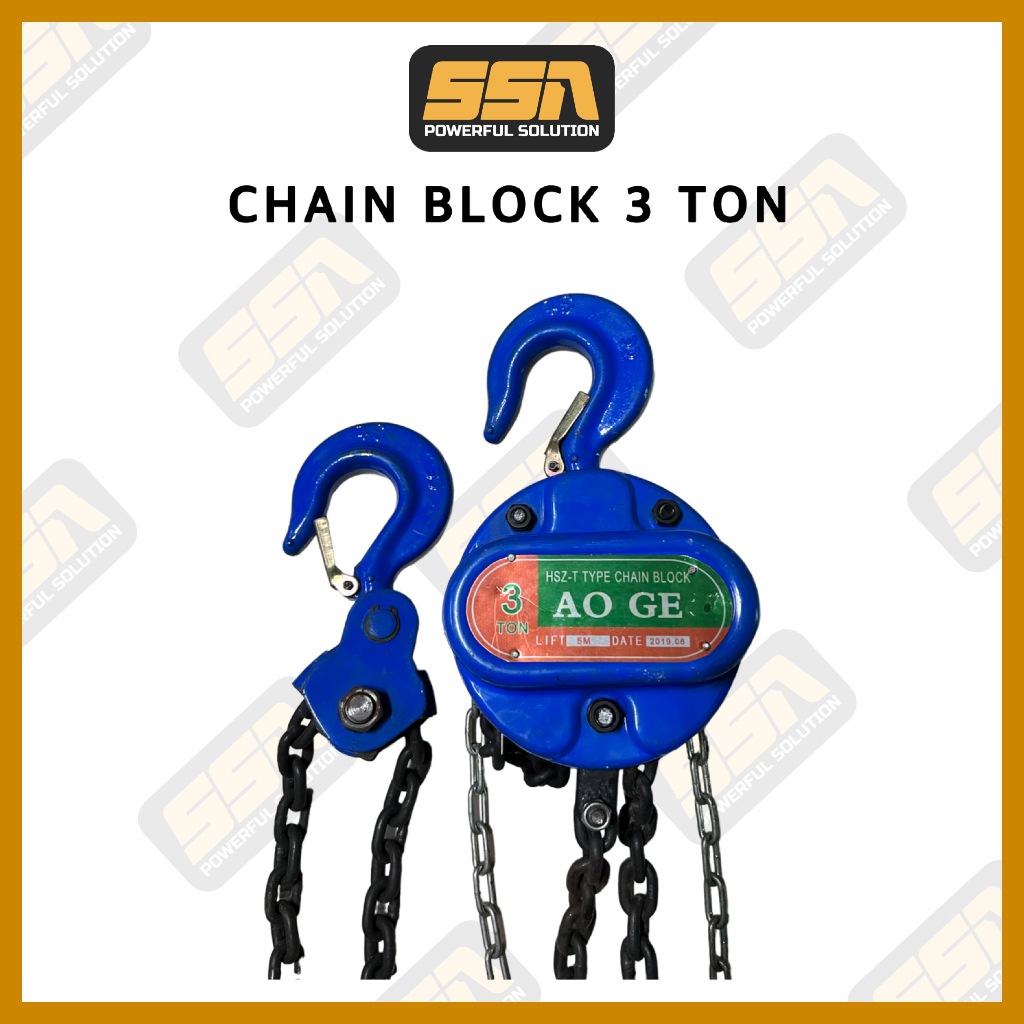 Jual Chain Block/Takel/Kerekan/Katrol Manual 3 Ton | Shopee Indonesia