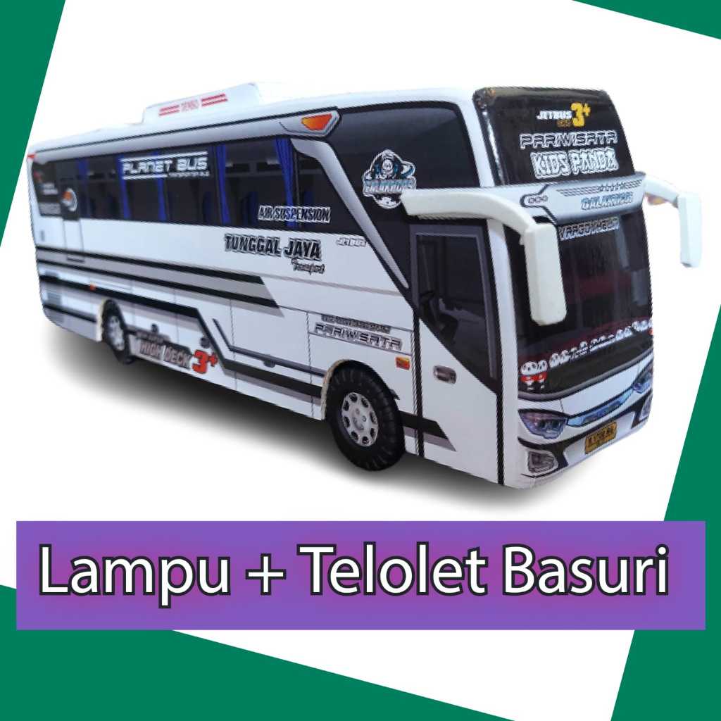 Jual Miniatur bus bis Lampu dan Musik Telolet basuri | Shopee Indonesia