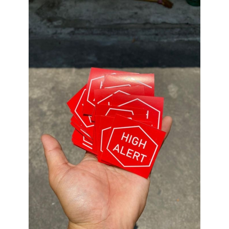 Jual stiker lasa high alert allergy fall risk narkotika 5x5 cm | Shopee ...