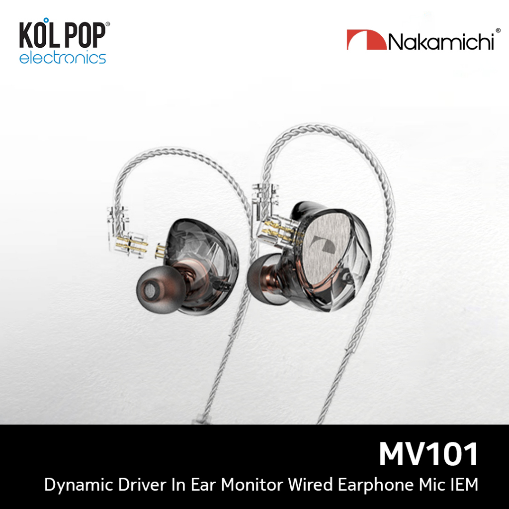 Jual Nakamichi MV 101 Dynamic Driver In Ear Monitor Wired Earphone Mic IEM | Shopee Indonesia
