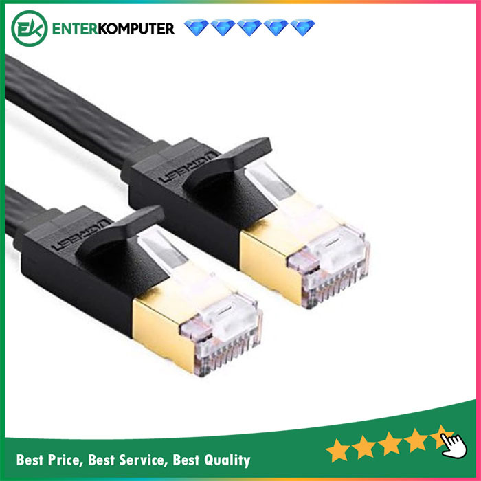 Jual Kabel LAN CAT 7 3 Meter - Flat Version ( Gold Plated ) | Shopee ...