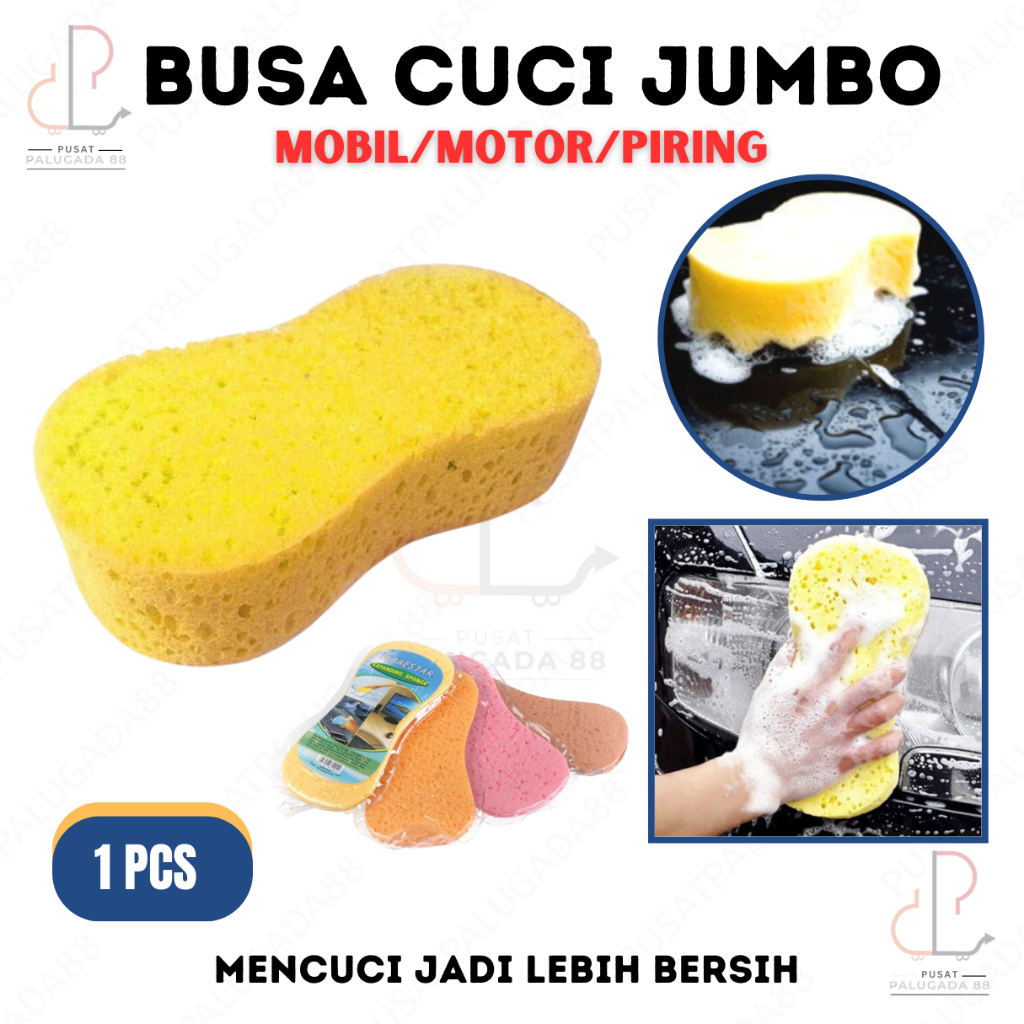 Jual Expanding Sponge Spons Spon busa JUMBO Cuci mobil Motor Piring ...