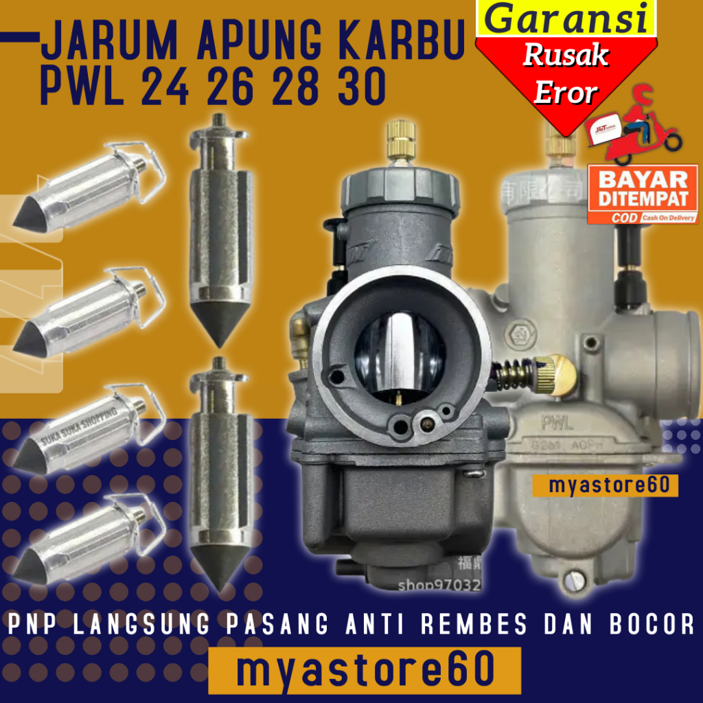 Jual Jarum Apung Ventilator PWL Model Ngapung Paten Float Valve Pentilator Karburator Karbu ...