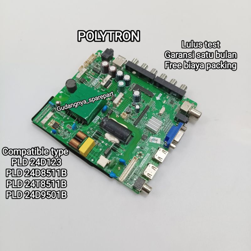 Jual MAINBOARD POLYTRON PLD 24D8511B PLD24D8511B MB MOBO MODUL MESIN TV ...