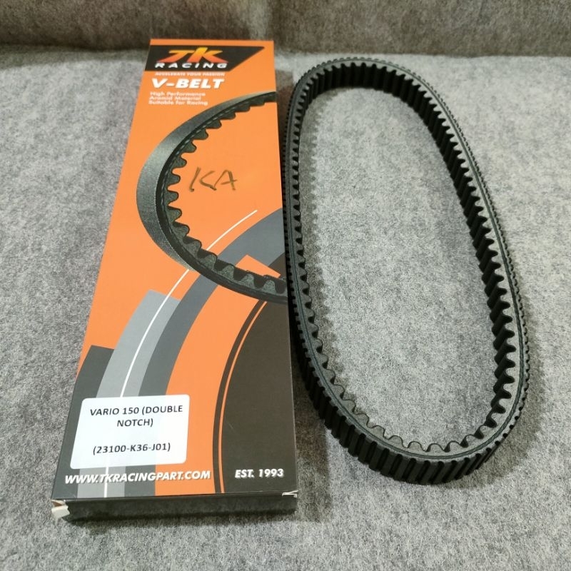 Jual VANBELT ATAU V-BELT TK RACING DOUBLE NOTCH BUAT MOTOR HONDA VARIO ...