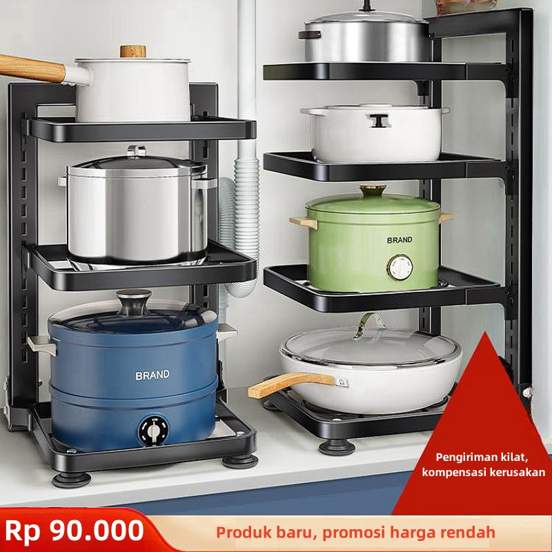 Jual Rak Penyimpanan Pot Ketinggian yang bisa disesuaikan Rak Pot Rak ...