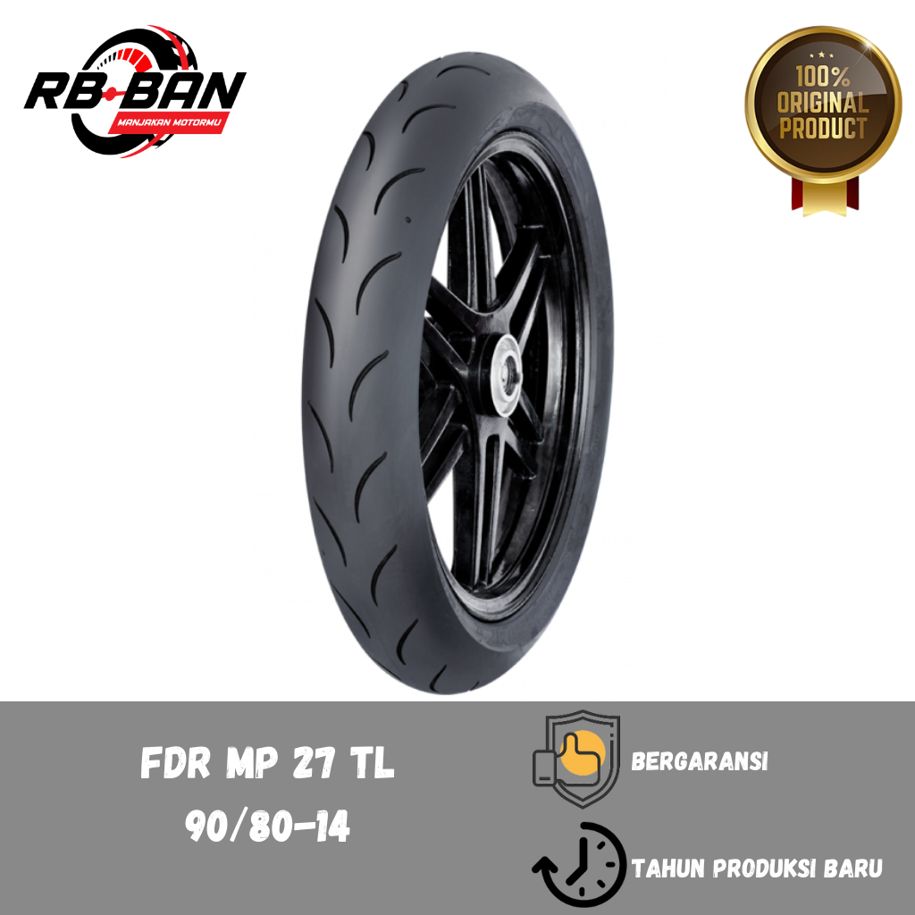 Jual FDR MP 27 Ukuran 90/80 Ring 14 Ban Motor Matic Soft Compound ...