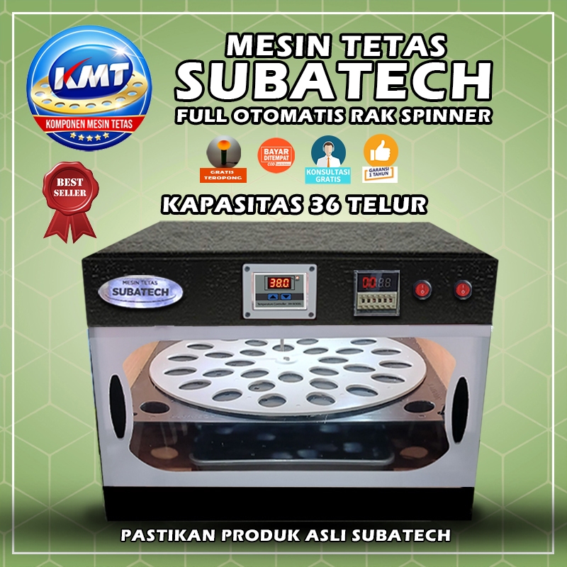Jual SUBATECH Mesin Tetas Telur Full Otomatis Rak Spinner Penetas ...
