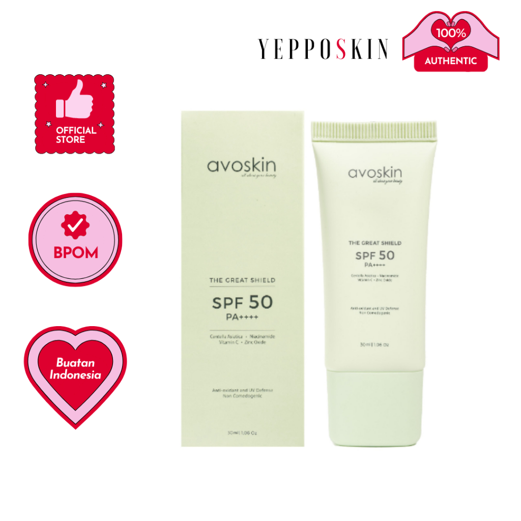 Jual AVOSKIN Sunscreen The Great Shield SPF 50 | Shopee Indonesia
