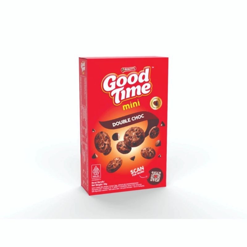 Jual Good time MINI Doble choco cookies BOX 50 gram | Shopee Indonesia