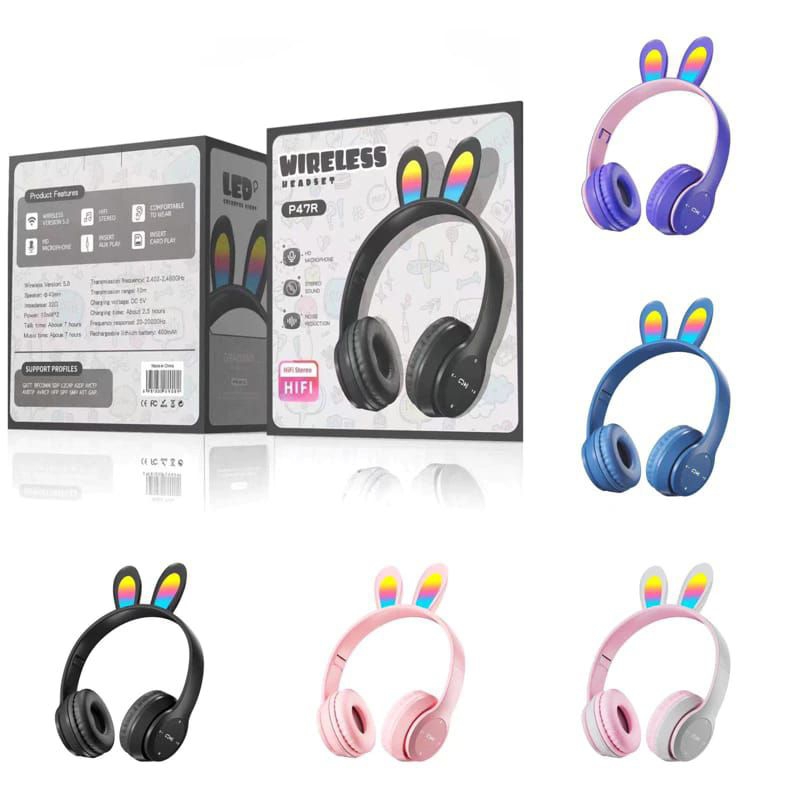 Jual Headphone Bluetooth Wireless Model Telinga Kelinci Superbass ...
