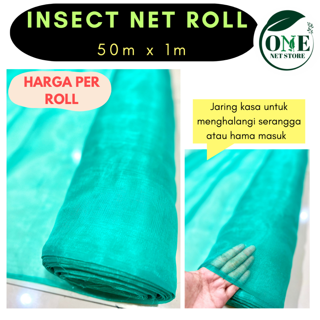 Jual JARING KASA HIJAU / KASA NYAMUK / INSECT SCREEN | 1 ROLL ( 50 METER X 1 METER ) | Shopee ...