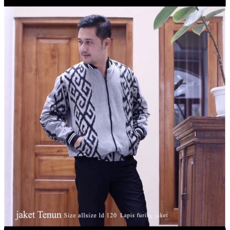 Jual jaket ori TENUN TROSO etnik putih tulang | Shopee Indonesia