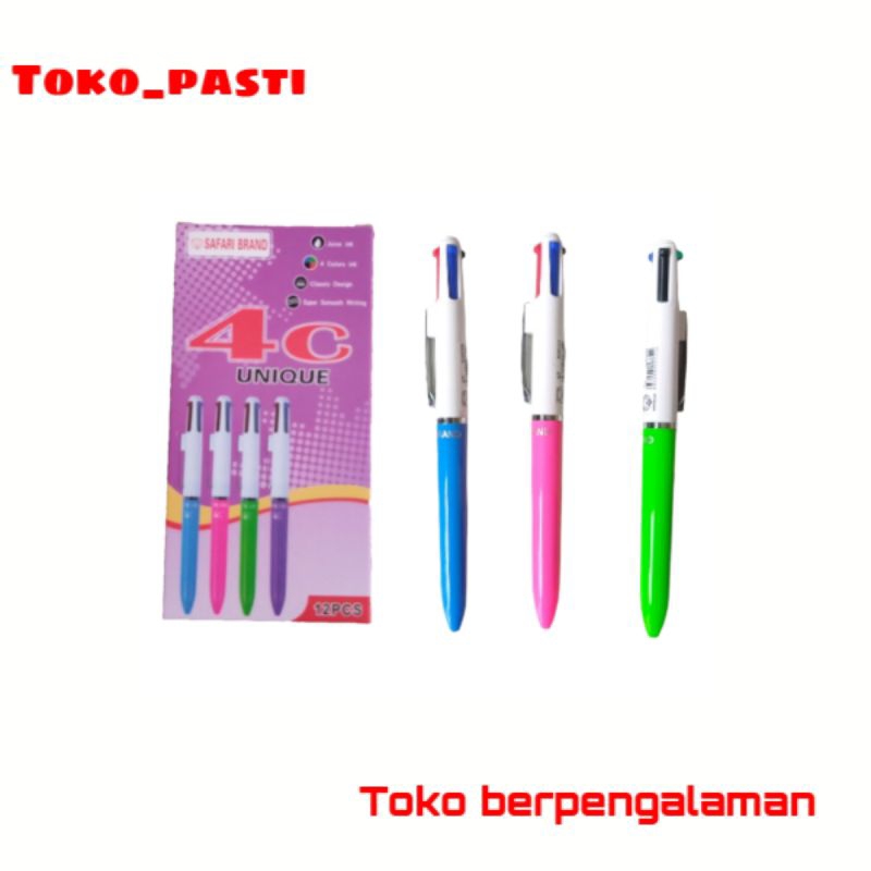 Jual PULPEN 4 WARNA SAFARI jual per pcs | Shopee Indonesia