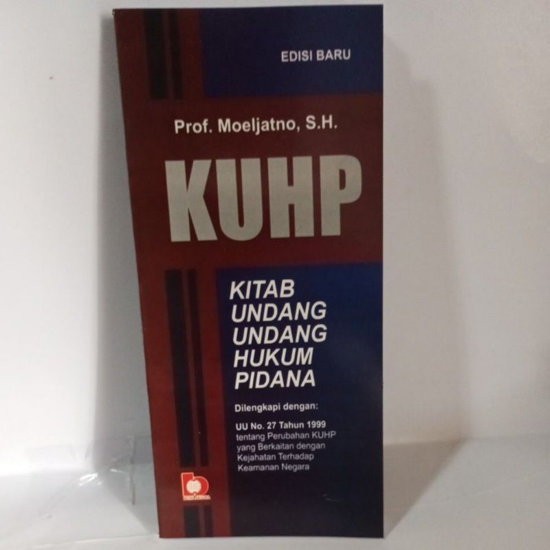 Jual KUHP -Kitab Undang Undang Hukum Pidana Prof. Moeljatno | Shopee Indonesia