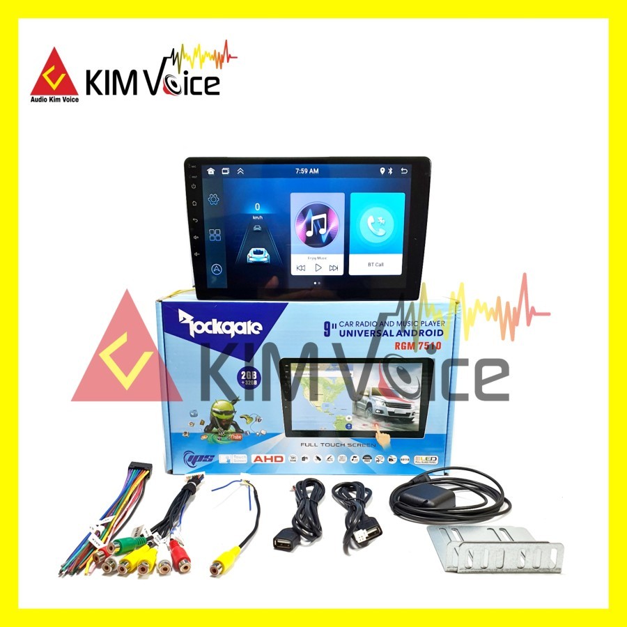 Jual Head unit Android Rockgate RGM 7510 9 inch RAM 2/32GB | Shopee ...