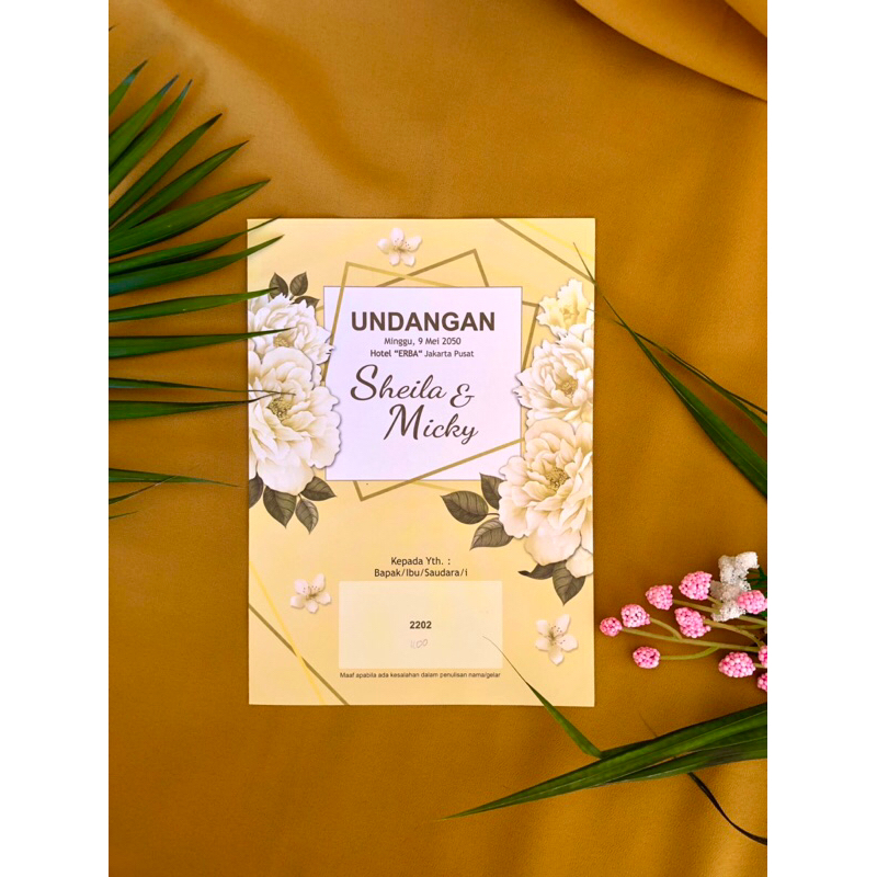 Jual Undangan Pernikahan Murah & Cantik - Erba Kode 2202 | Shopee Indonesia