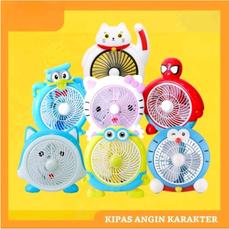 Jual kipas angin karakter/ kipas listrik termurah 10 inch | Shopee ...