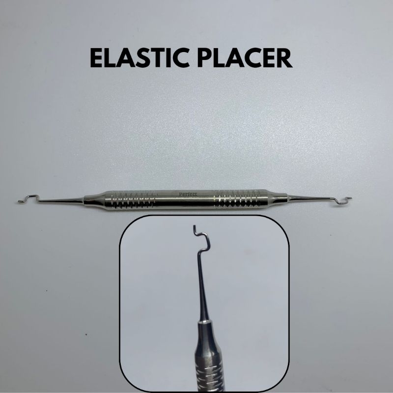 Jual Dental Elastic Placer Instrument Pasang Karet Ortho Behel | Shopee ...