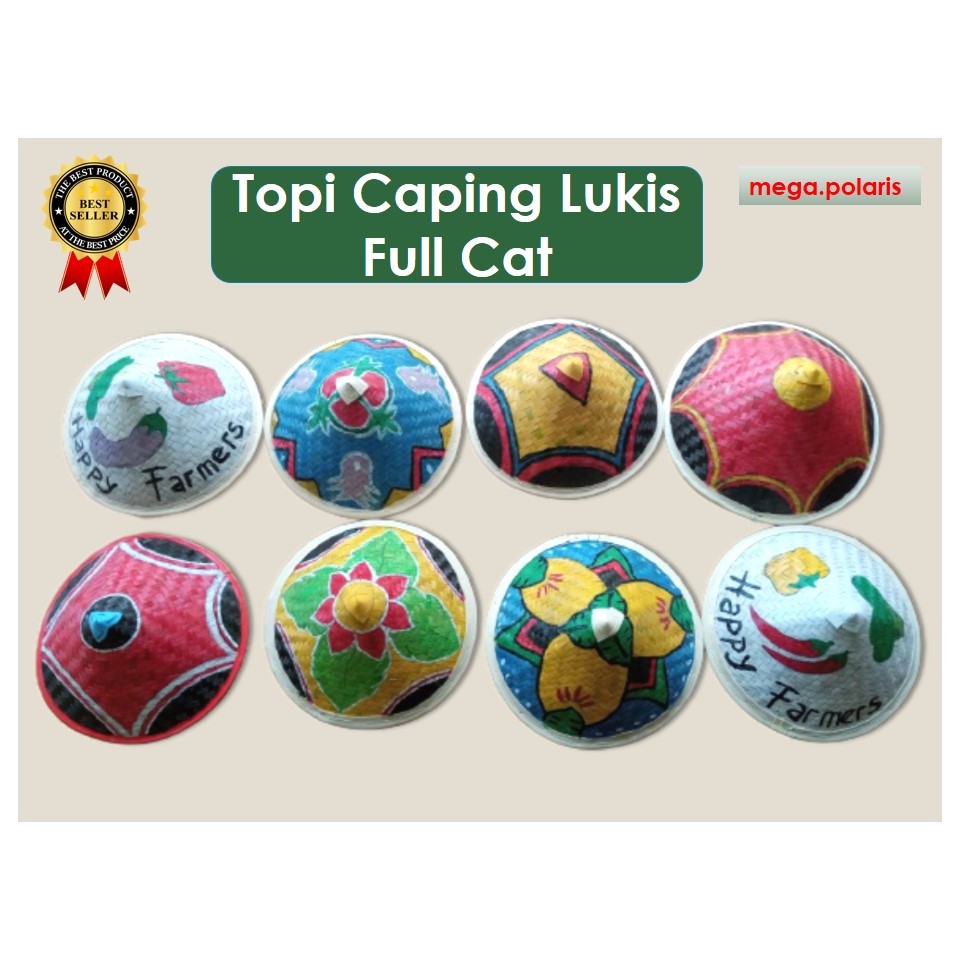 Jual Caping Petani Anak Tudung Tani Motif Bisa Custom Topi Caping ...