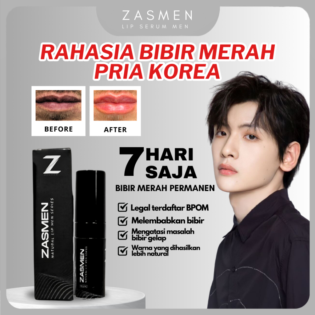 Jual Zasmen Natural Lip Serum Khusus Pria Melembabkan dan Memerahkan ...