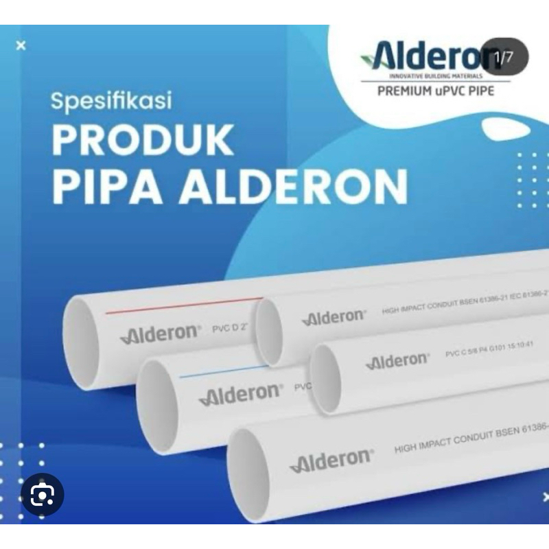 Jual PIPA ALDERON AW 4 inch pvc warna putih standar 4 METER | Shopee ...