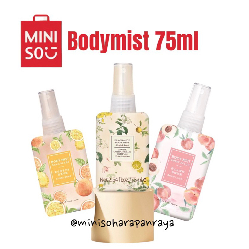 Jual Bodymist MINISO fragrance 75ml | Shopee Indonesia