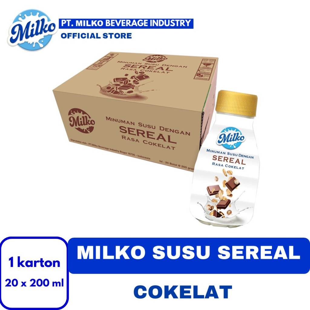 Jual MILKO SEREAL COKELAT 20 x 200 ml (karton) | Shopee Indonesia