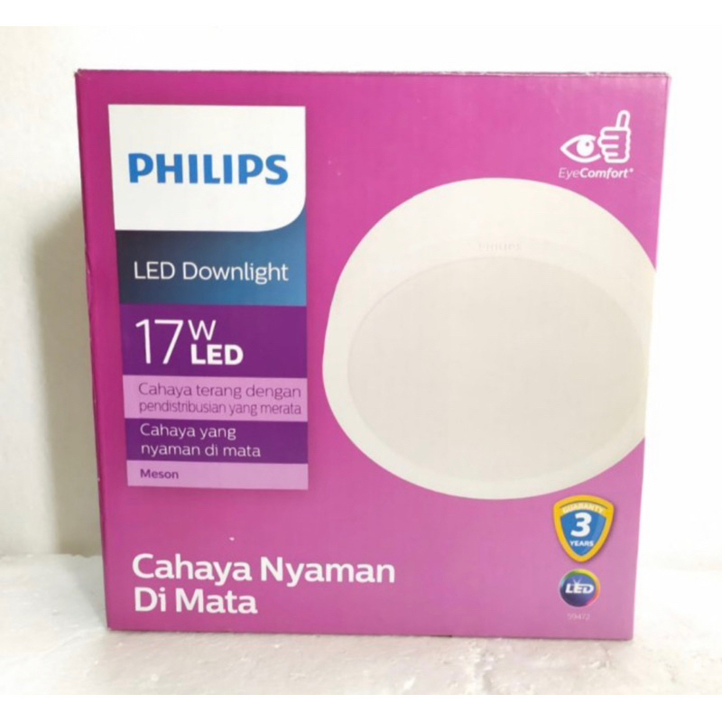 Jual Downlight Philips LED 17 Watt Meson Bulat Outbow Putih dan Kuning / Warmwhite | Shopee ...