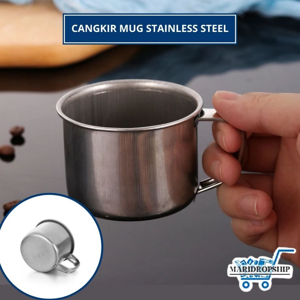 Jual CANGKIR MUG STAINLESS STEEL / CANGKIR SENG / CANGKIR GELAS ...
