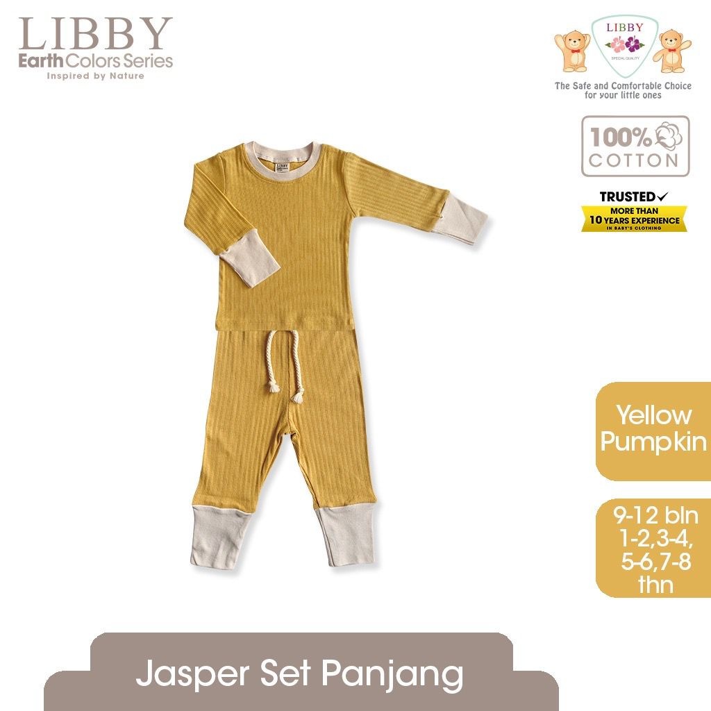 Jual Libby Earth Jasper Set Setelan Panjang Rib Libby Baby 0-8 Tahun ...