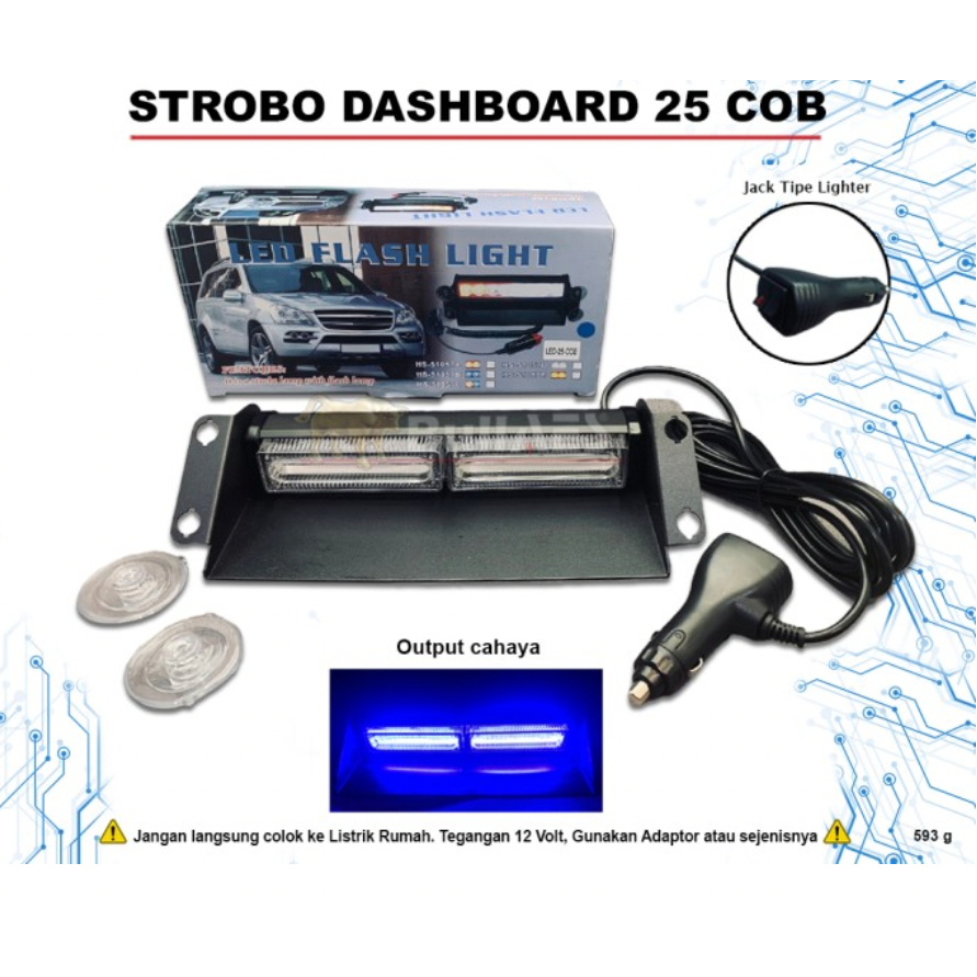 Jual Lampu Strobo Dashboard 25 Led COB merk Federal Signal | Shopee ...