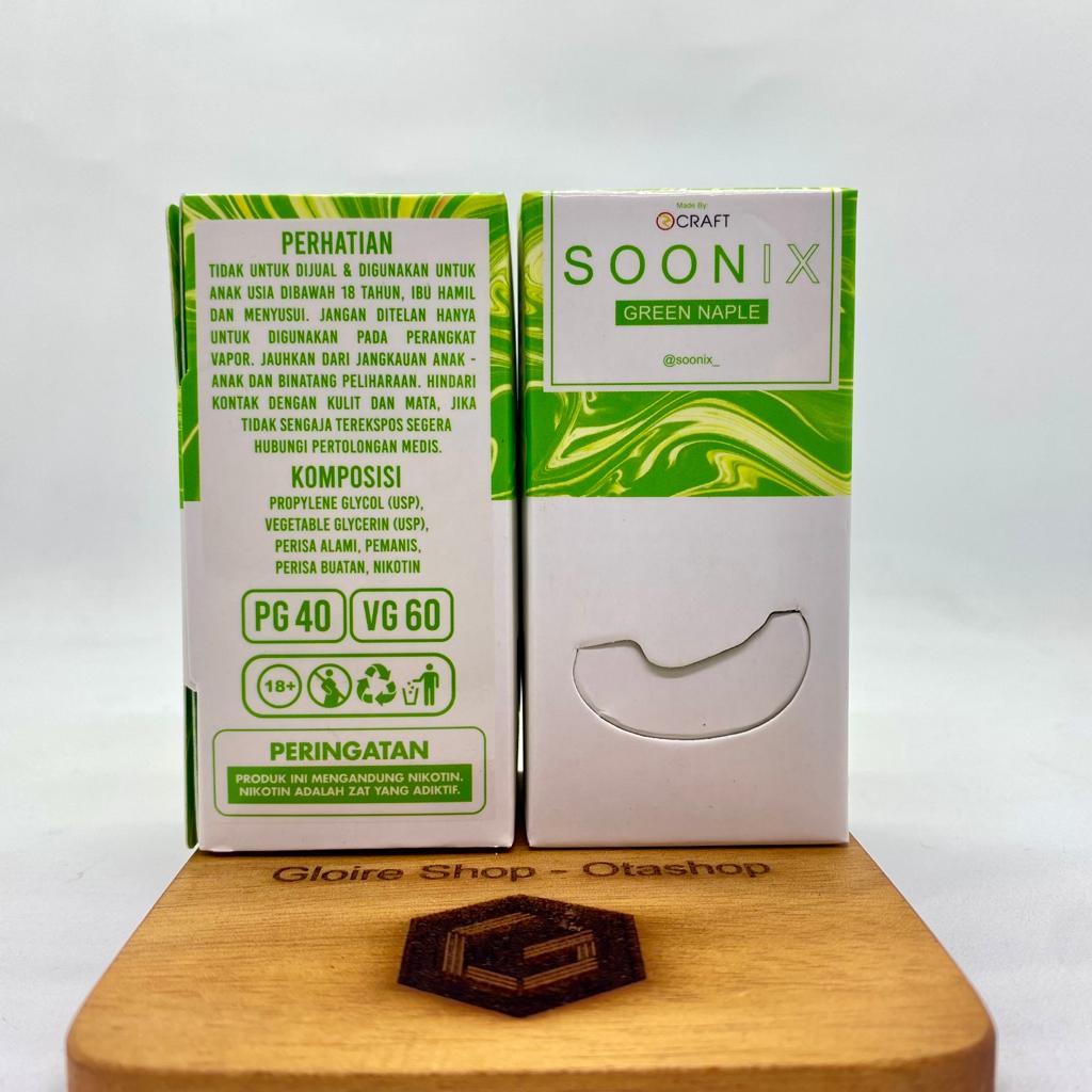 Jual Soonix GREEN NAPLE 60ML FREEBASE by Rcraft x Supersonix Apple ...