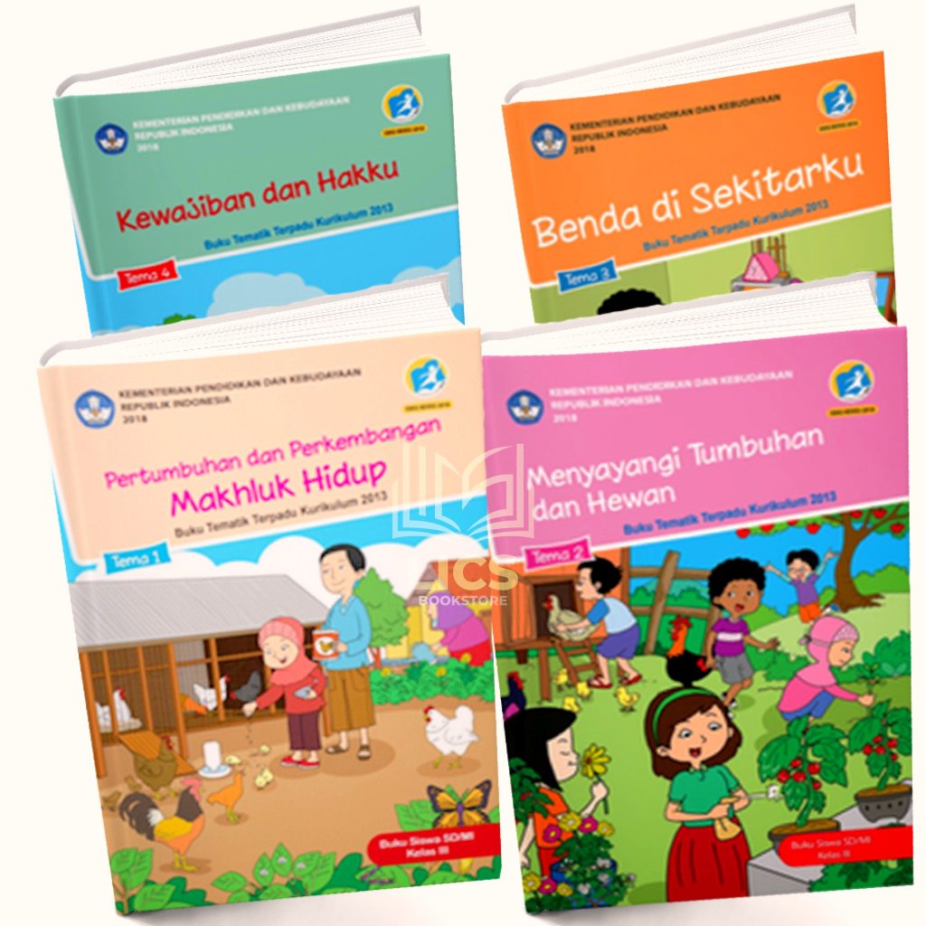 Jual Buku Tematik SD Kelas 3 SEMESTER 1 TEMA 1 2 3 4 Revisi 2018 Kurikulum 2013 Kurtilas ...