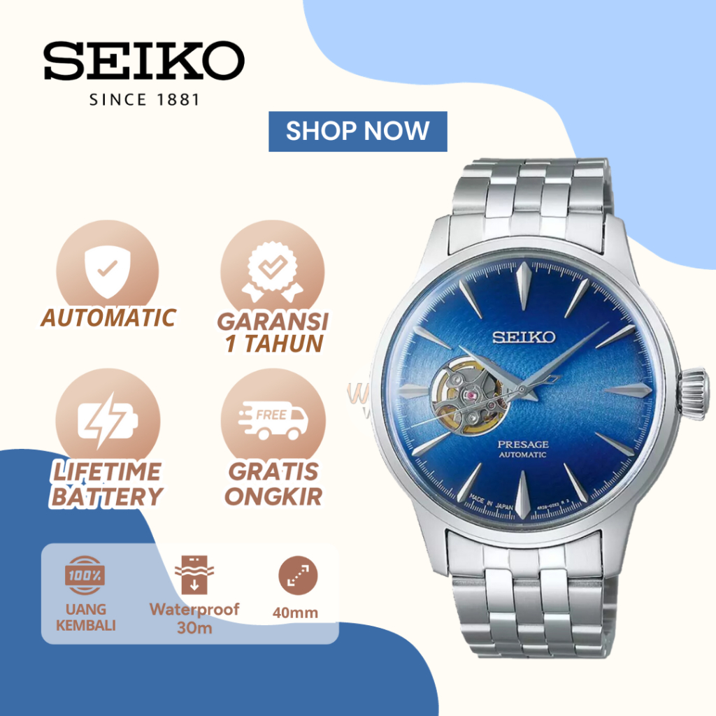 Jual [COD] Jam Tangan Pria Seiko Presage Stainless Steel | Shopee Indonesia