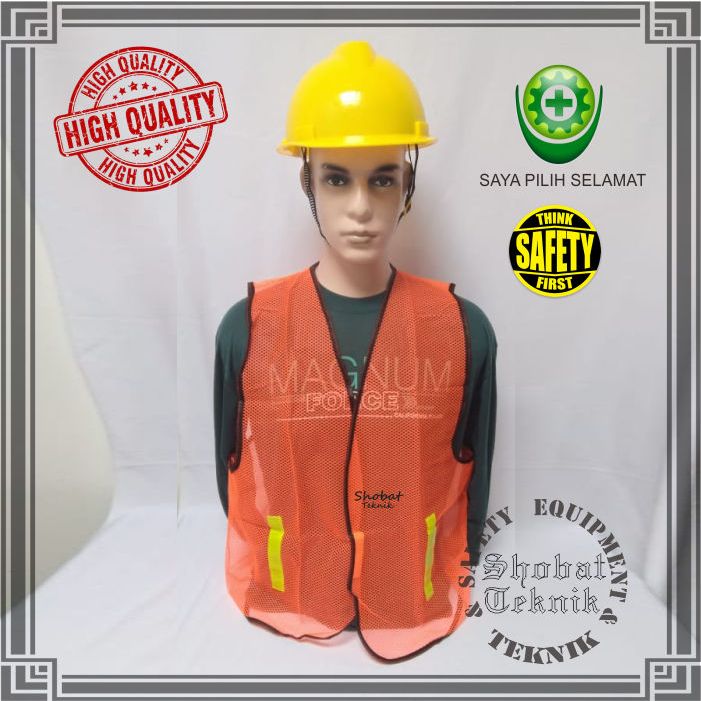 Jual Paket Helm Proyek dan Rompi Jaring Proyek Full Set | Shopee Indonesia