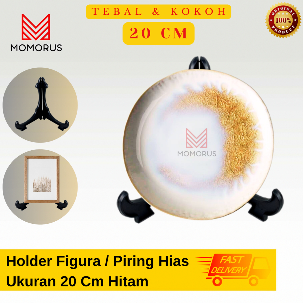 Jual Stand Foto Figura Piring Oleh Oleh Hias Kaki Frame Segitiga ...