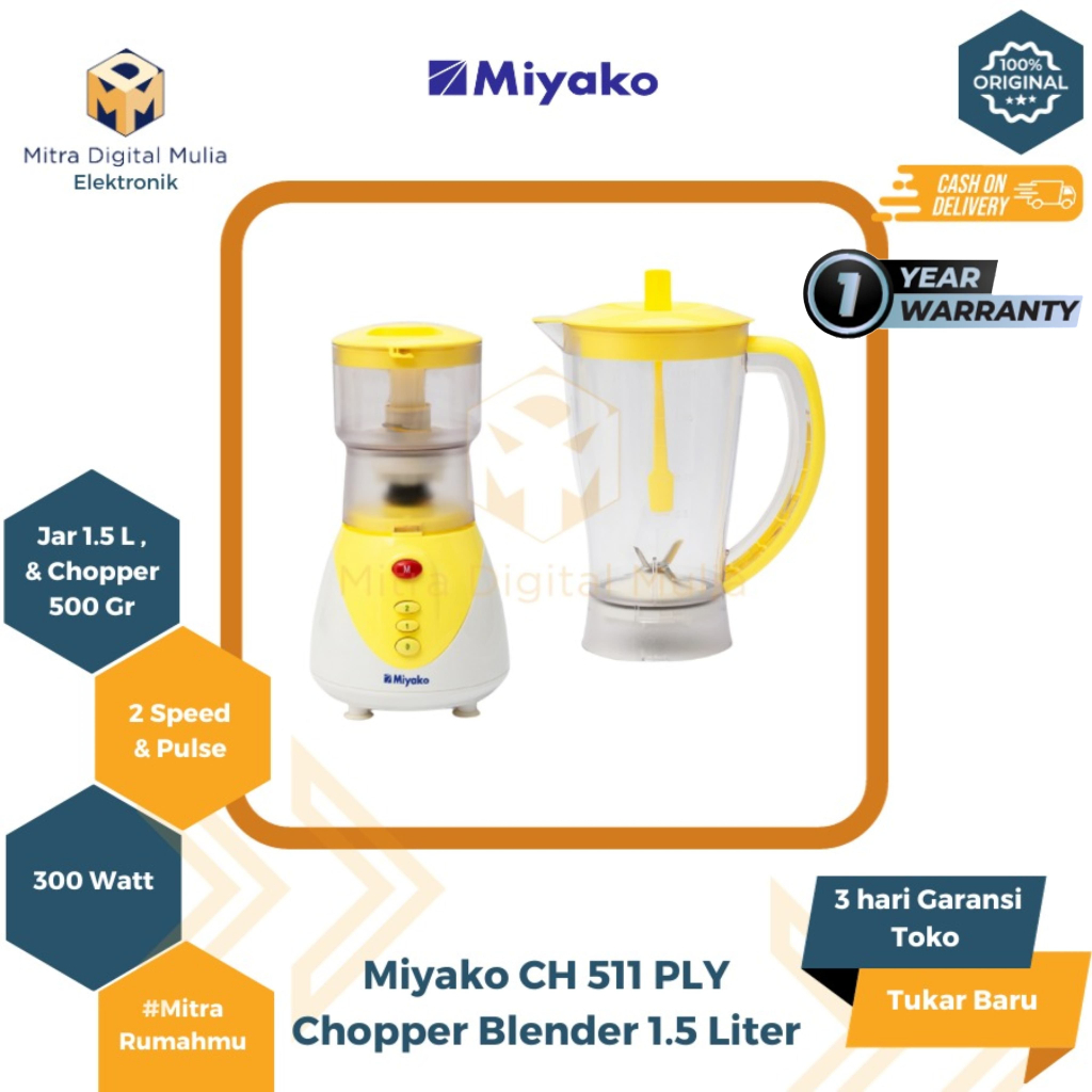 Jual Miyako CH 511PLY Chopper 1.5 Liter | Shopee Indonesia