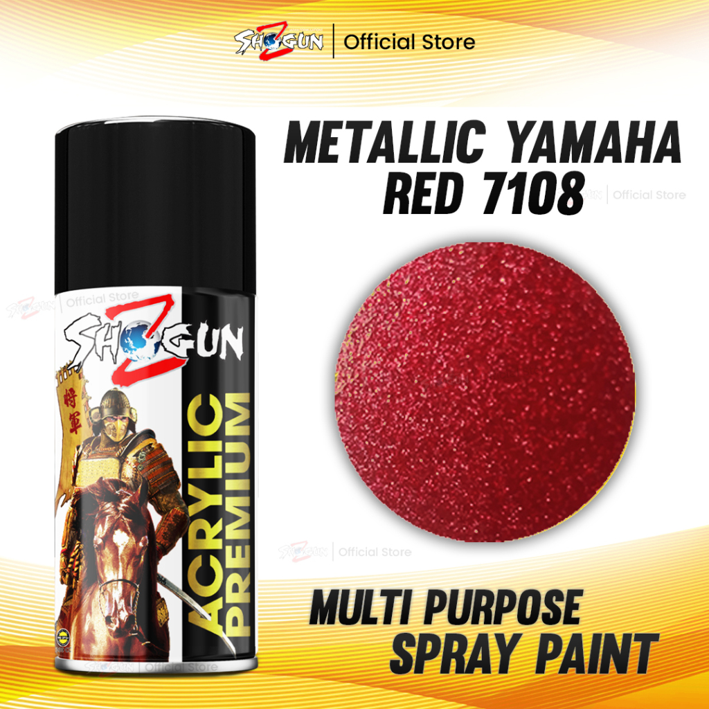 Jual Cat Semprot Pilok Pilox Pylok SHOGUN Z 300ml Metallic Red 7108 Merah Metalik | Shopee Indonesia