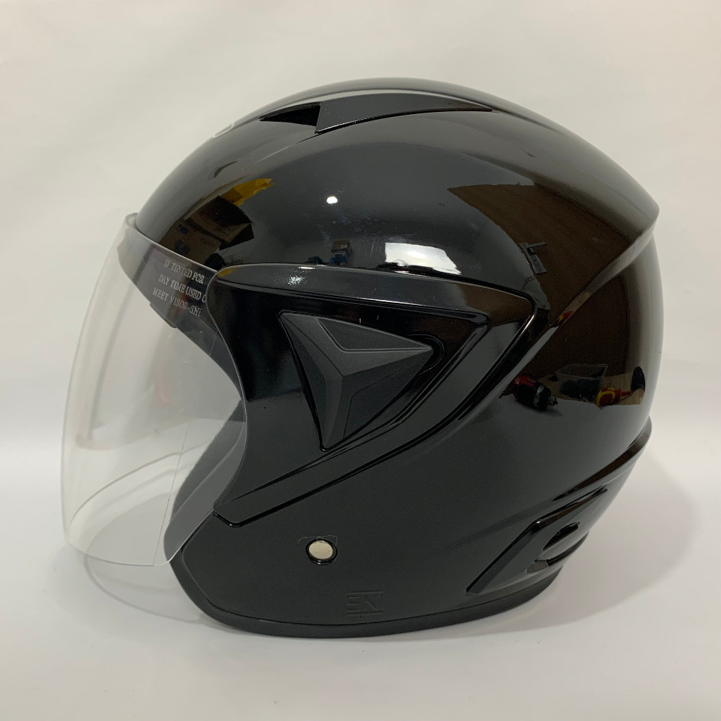 Jual Helm JP13 Hitam Glossy - Polos Solid Helmet SNI Dewasa BXP ...