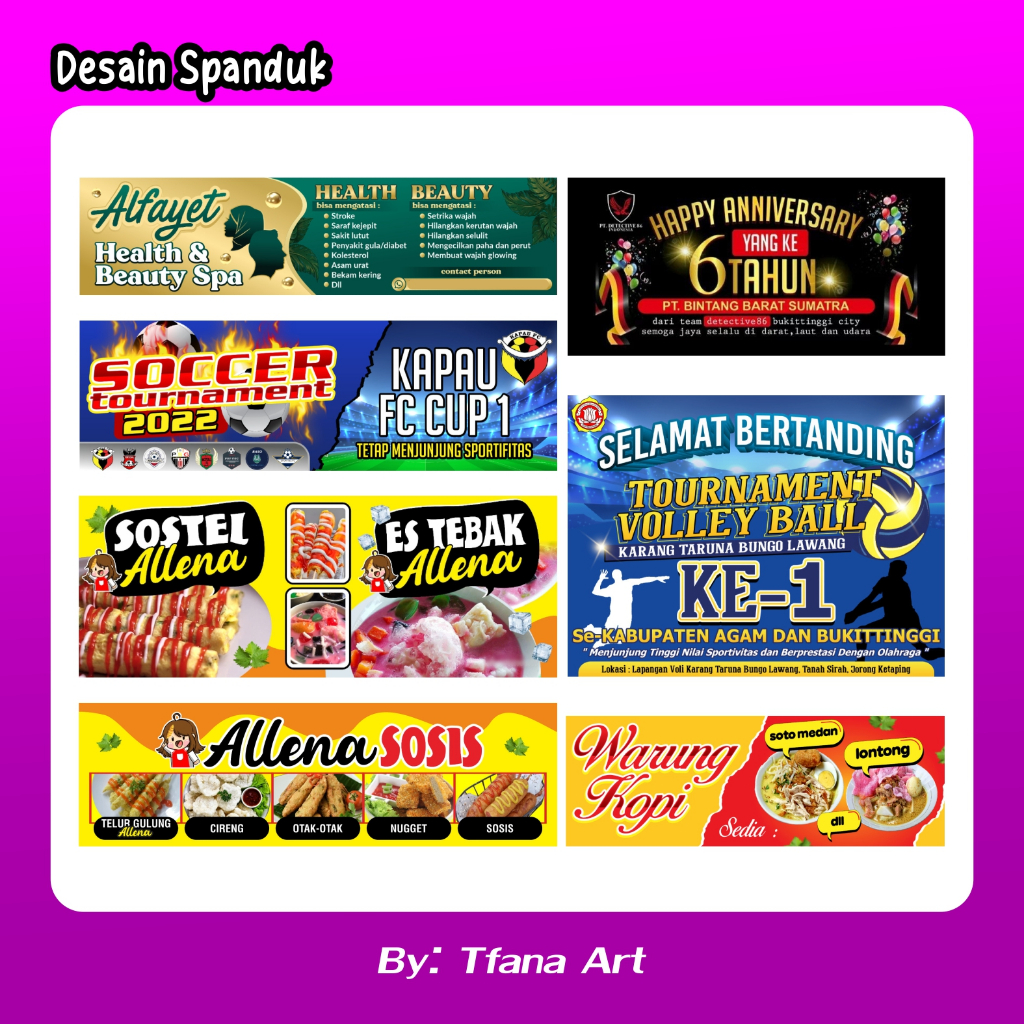 Jual Desain Spanduk, Menu, Banner, Kemasan dan Kartu Nama | Shopee ...