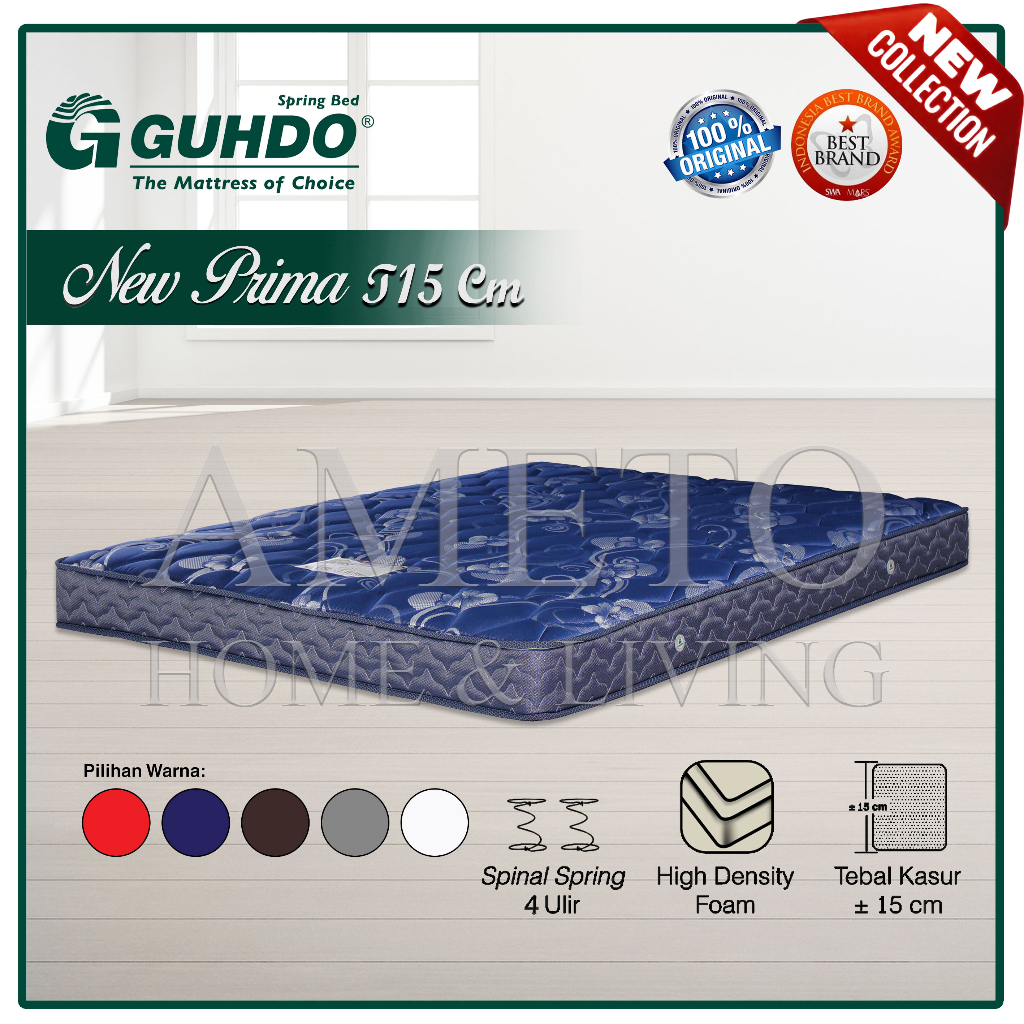 Jual Guhdo Spring bed New Prima T 15 cm, 90 100 120 140 160 180 200 x 200 Guhdo SpringBed ...