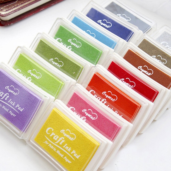 Jual Stamp pad 1 warna bak stempel craft ink pad diy journal scrapbook ...
